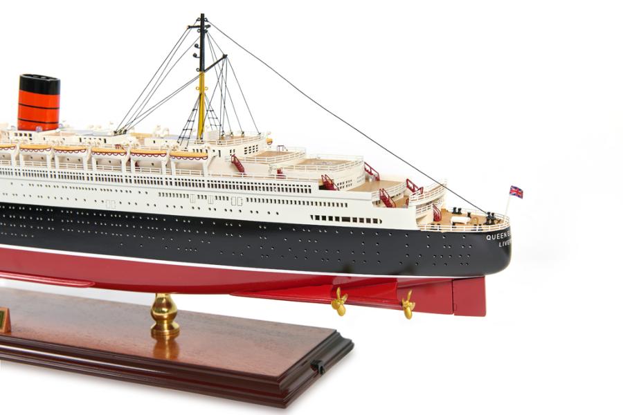 Wooden RMS Queen Elizabeth model | Seacraft Gallery Sydney